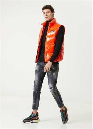 Dsquared2 Erkek Gri Fırça Darbeli Jean Pantolon 46 IT Dsquared2 Erkek Gri Fırça Darbeli Jean Pantolon 46 IT