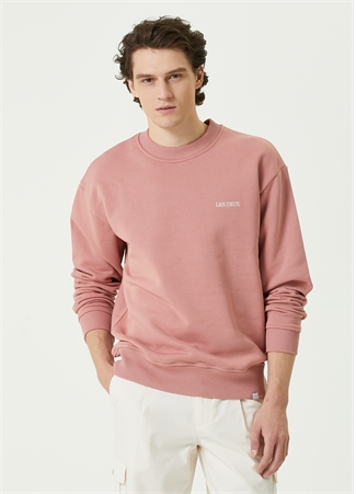 Les Deux Erkek Pembe Logo Nakışlı Sweatshirt S Eu Les Deux Erkek Pembe Logo Nakışlı Sweatshirt S Eu