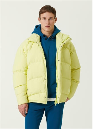 Kenzo Erkek Sarı Kapüşonlu Logolu Puff Kaban XL EU Kenzo Erkek Sarı Kapüşonlu Logolu Puff Kaban XL EU