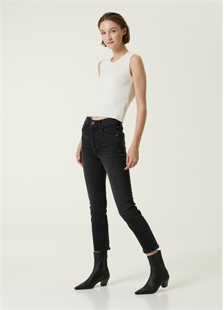Agolde Kadın Siyah Organik Pamuk Jean Pantolon 30 US