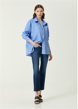 Frame Denim Kadın Le Crop Mini Boot Mavi Jean Pantolon 23 Us Frame Denim Kadın Le Crop Mini Boot Mavi Jean Pantolon 23 Us
