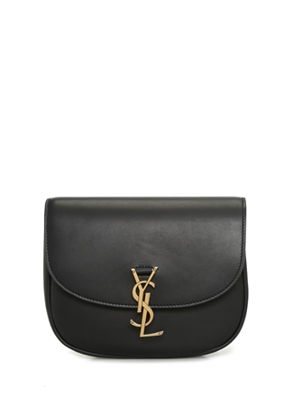 Kadın Medium Kaia Siyah Deri Omuz Çantası EU Kadın Medium Kaia Siyah Deri Omuz Çantası EU