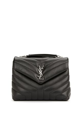 Kadın Small Loulou Siyah Deri Omuz Çantası EU Kadın Small Loulou Siyah Deri Omuz Çantası EU