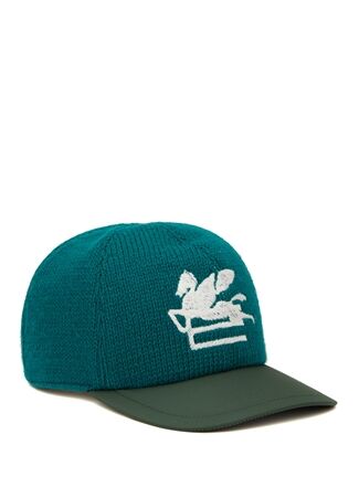 Etro Erkek Yeşil Logo Nakışlı Şapka M EU