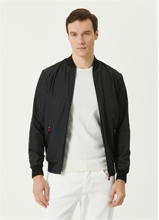 Kiton Erkek Siyah Bomber Mont 54 It Kiton Erkek Siyah Bomber Mont 54 It