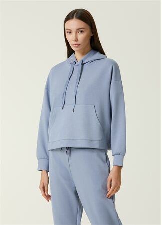 John Frank Kadın Mavi Kapüşonlu Sweatshirt M EU John Frank Kadın Mavi Kapüşonlu Sweatshirt M EU