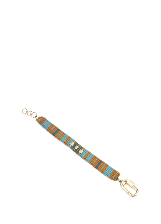 Hipanema Kadın Turkuaz Örgü Dokulu Bileklik Mavi EU Hipanema Kadın Turkuaz Örgü Dokulu Bileklik Mavi EU