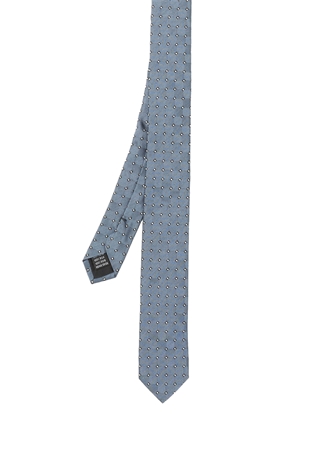 Palzileri Lab Erkek Mavi Desenli İpek Kravat Eu Palzileri Lab Erkek Mavi Desenli İpek Kravat Eu