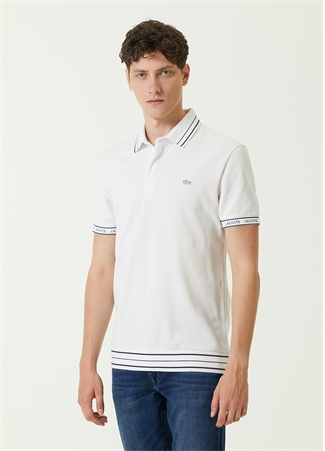 Lacoste Erkek Slim Fit Beyaz Polo Yaka T-shirt S EU Lacoste Erkek Slim Fit Beyaz Polo Yaka T-shirt S EU