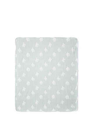 Minimou Kids Çocuk Yeşil Desenli Bebek Battaniye EU Minimou Kids Çocuk Yeşil Desenli Bebek Battaniye EU