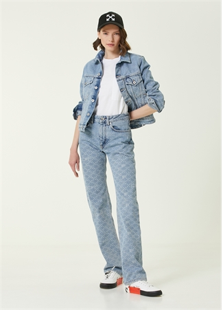 Off-white Kadın Mavi Logo Desenli Jean Pantolon 24 Us Off-white Kadın Mavi Logo Desenli Jean Pantolon 24 Us
