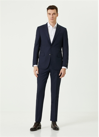 Zegna Erkek Drop 7 Lacivert Kareli Yün Takım Elbise 48 It Zegna Erkek Drop 7 Lacivert Kareli Yün Takım Elbise 48 It