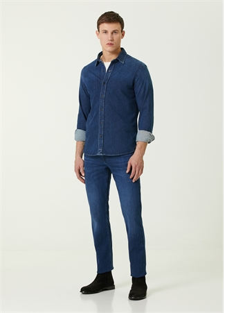 7 For All Mankind Erkek Slimmy Mavi Jean Pantolon 36 US 7 For All Mankind Erkek Slimmy Mavi Jean Pantolon 36 US