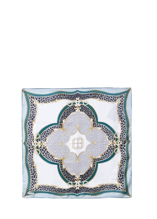 Beymen Kadın Yeşil Logolu 70x70 cm Saten İpek Eşarp EU Beymen Kadın Yeşil Logolu 70x70 cm Saten İpek Eşarp EU