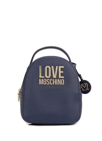 Love Moschino Kadın Lacivert Logolu Sırt Çantası EU Love Moschino Kadın Lacivert Logolu Sırt Çantası EU