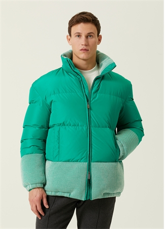 Canali X 8on8 Erkek Yeşil Çizgi Desen Detaylı Puff Mont 46 IT Canali X 8on8 Erkek Yeşil Çizgi Desen Detaylı Puff Mont 46 IT