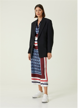 Valentino Kadın Logo Desenli İpek Pantolon 40 IT Valentino Kadın Logo Desenli İpek Pantolon 40 IT