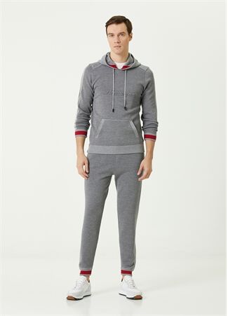 Hemington Erkek Wesley Gri Yün Jogger Pantolon L EU Hemington Erkek Wesley Gri Yün Jogger Pantolon L EU