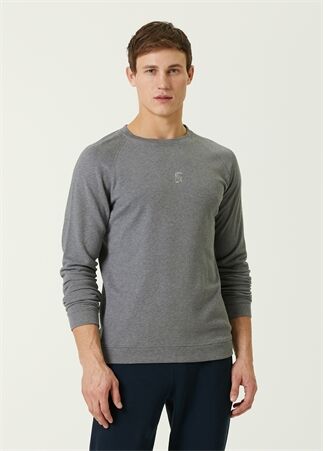Bassigue Erkek Gri Sweatshirt L EU