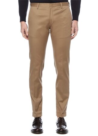 Paul Smith Erkek Bej Normal Bel Dar Paça Pantolon 30 US