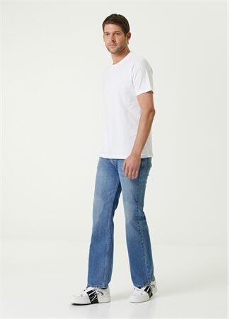 Valentino Erkek Mavi Normal Bel Jean Pantolon 32 US