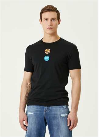 Dolce&Gabbana Erkek Siyah Patch Detaylı T-shirt 44 IT Dolce&Gabbana Erkek Siyah Patch Detaylı T-shirt 44 IT
