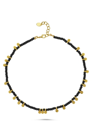 Berrin Özkan Kadın Greco Siyah Boncuklu Kolye EU Berrin Özkan Kadın Greco Siyah Boncuklu Kolye EU