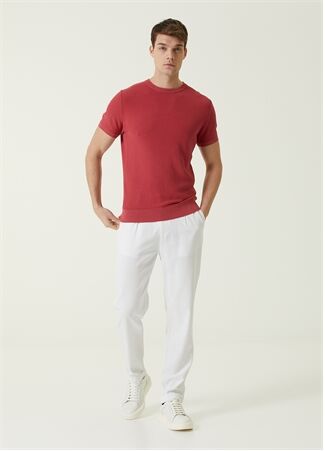 Beymen Club Erkek Beyaz Beli Kordonlu Duble Paça Pantolon 50 Beymen Club Erkek Beyaz Beli Kordonlu Duble Paça Pantolon 50