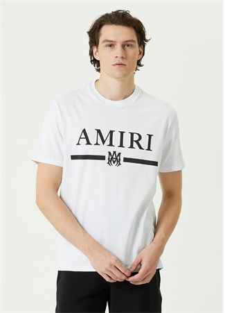 Amiri Erkek Beyaz Logo Baskılı T-shirt S Eu Amiri Erkek Beyaz Logo Baskılı T-shirt S Eu