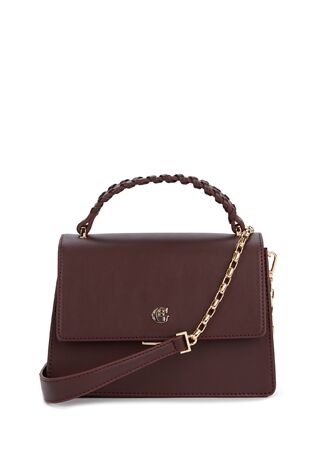 George Hogg Kadın Bordo Omuz Çantası EU