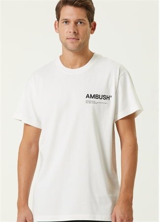 Ambush Erkek Beyaz Kontrast Logolu T-shirt L EU Ambush Erkek Beyaz Kontrast Logolu T-shirt L EU