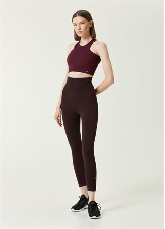 Jerf Kadın Luz Koyu Bordo Yüksek Bel Toparlayıcı Tayt XS EU