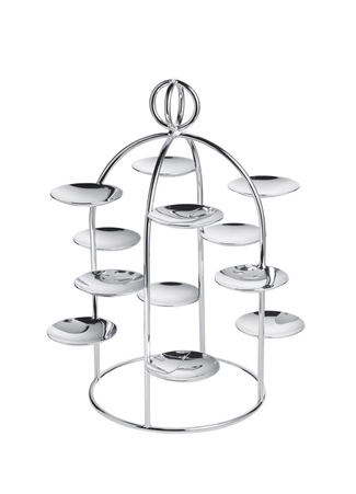 Ercuis Latitude Silver 12li Makaron Standı Çok Renkli Ercuis Latitude Silver 12li Makaron Standı Çok Renkli