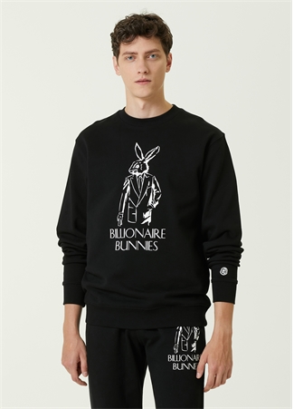 Billionaire Boys Club Erkek Siyah Kontrast Logolu Sweatshirt L EU Billionaire Boys Club Erkek Siyah Kontrast Logolu Sweatshirt L EU