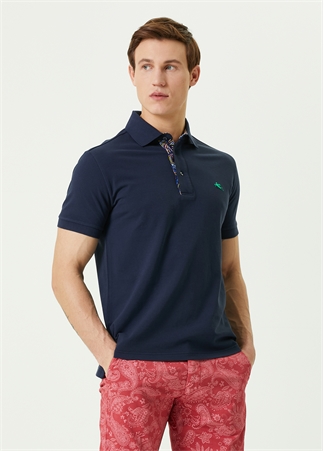Etro Erkek Lacivert Polo Yaka T-shirt S EU Etro Erkek Lacivert Polo Yaka T-shirt S EU