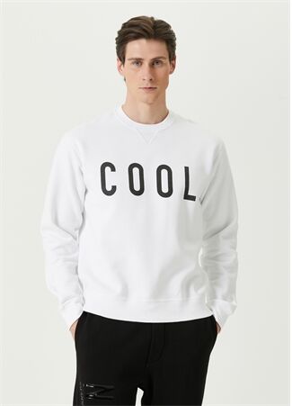 Dsquared2 Erkek Sweatshirt Beyaz S Eu