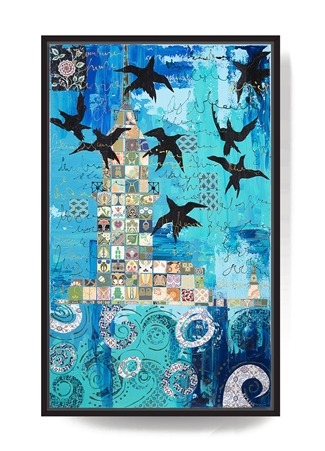 Lovinart Siyah Floating Çerçeveli- Lovinart Siyah Floating Çerçeveli-
