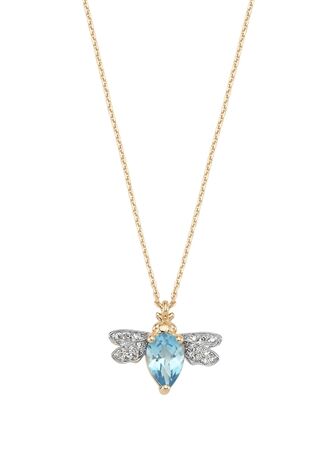 Bee Goddess Kadın Honey Pırlantalı Altın Rengi Kolye Pembe EU Bee Goddess Kadın Honey Pırlantalı Altın Rengi Kolye Pembe EU