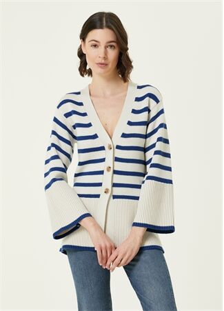 Toteme Kadın Mavi Beyaz Çizgili Yün Hırka Xs Eu Toteme Kadın Mavi Beyaz Çizgili Yün Hırka Xs Eu