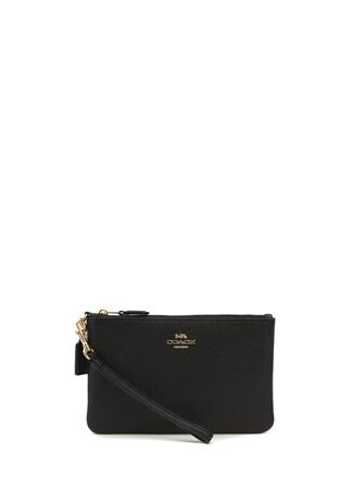 Coach Kadın Siyah Logolu Deri Cüzdan EU