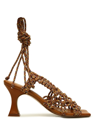 Miista Kadın Stephanie Camel Topuklu Sandalet Kahverengi 38 EU