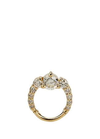 Collection-Pimiento Kadın Pırlantalı Altın Rengi Küpe EU