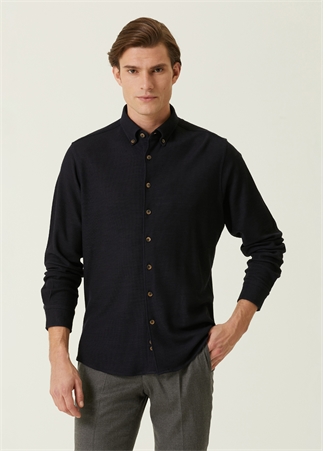 Network Erkek Comfort Fit Lacivert Gömlek S EU Network Erkek Comfort Fit Lacivert Gömlek S EU