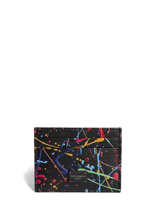 Dolce&gabbana Erkek Siyah Fırça Darbesi Desenli Deri Kartlık Eu Dolce&gabbana Erkek Siyah Fırça Darbesi Desenli Deri Kartlık Eu
