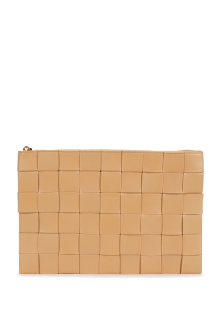 Bottega Veneta Kadın Bej Deri Mini Kılıf EU Bottega Veneta Kadın Bej Deri Mini Kılıf EU