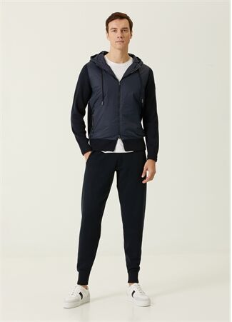 Boss Erkek Lacivert Dar Paça Eşofman Altı L EU