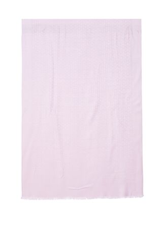 Salvatore Ferragamo Kadın Lila Logo Desenli İpek Şal Mor EU