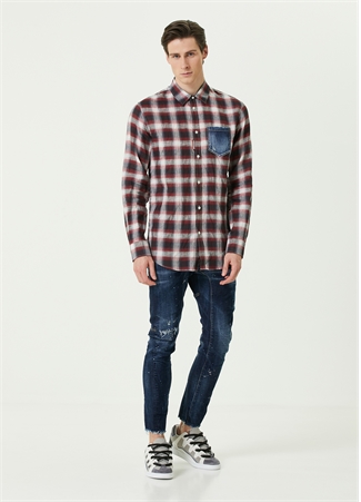 Dsquared2 Erkek Tidy Biker Lacivert Jean Pantolon 44 It Dsquared2 Erkek Tidy Biker Lacivert Jean Pantolon 44 It