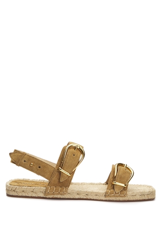 Nanushka Kadın Bej Deri Sandalet 36 Eu