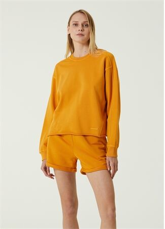 Academia Kadın Turuncu Bisiklet Yaka Sweatshirt S